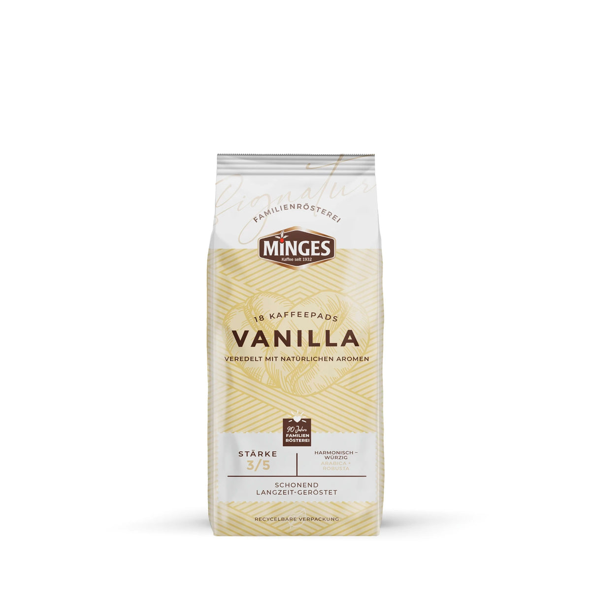 Minges Café Aroma Vanilla Coffee Pods (18 coffee pods, 126 g) – Minges ...