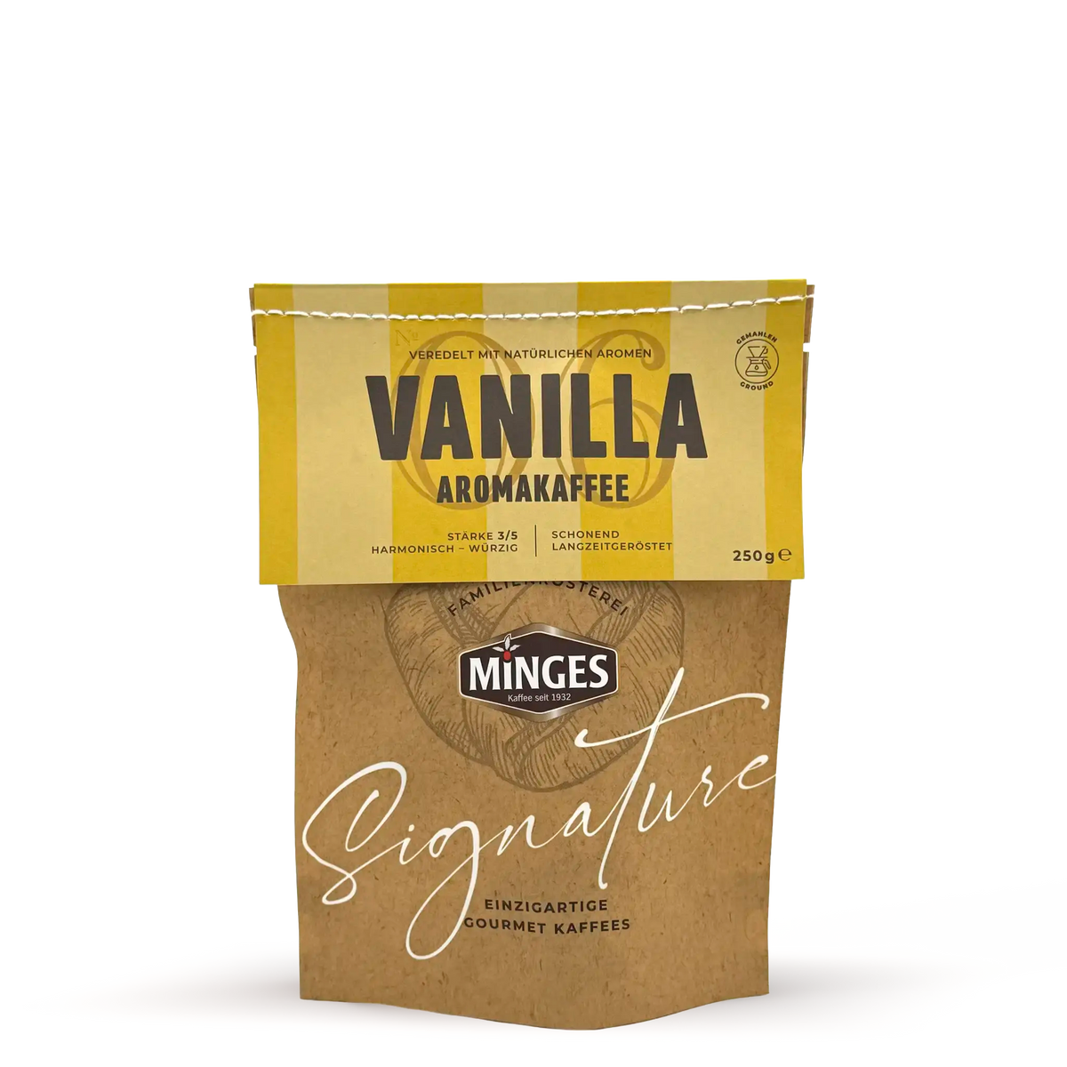 Minges Signature Aromakaffee Vanilla (Mahlkaffee, 250 g) – Minges ...