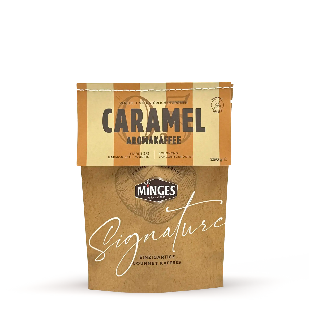 Minges Signature Aromakaffee Caramel (Mahlkaffee, 250 g) – Minges ...