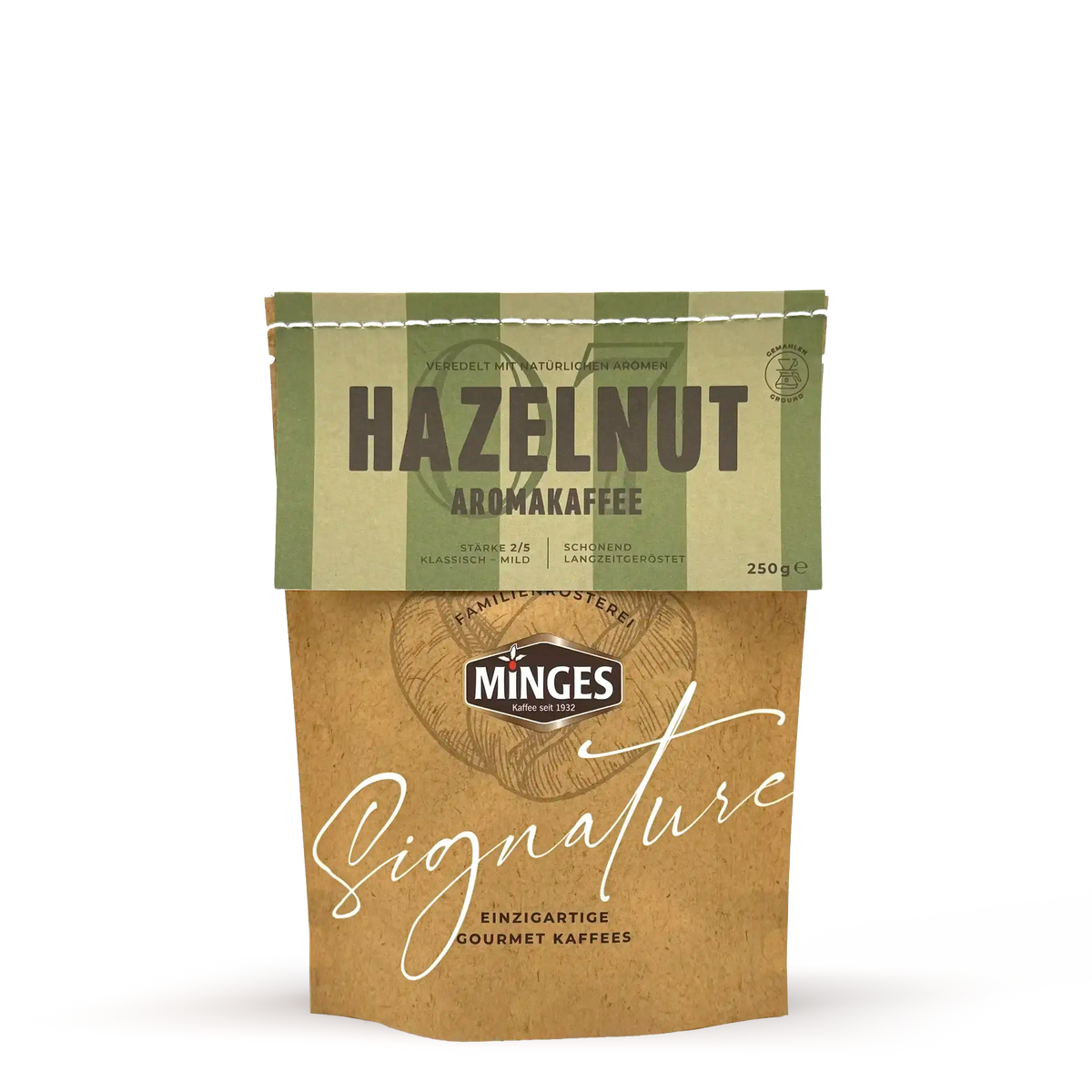 Minges Signature aroma coffee Hazelnut (ground coffee, 250 g) – Minges ...