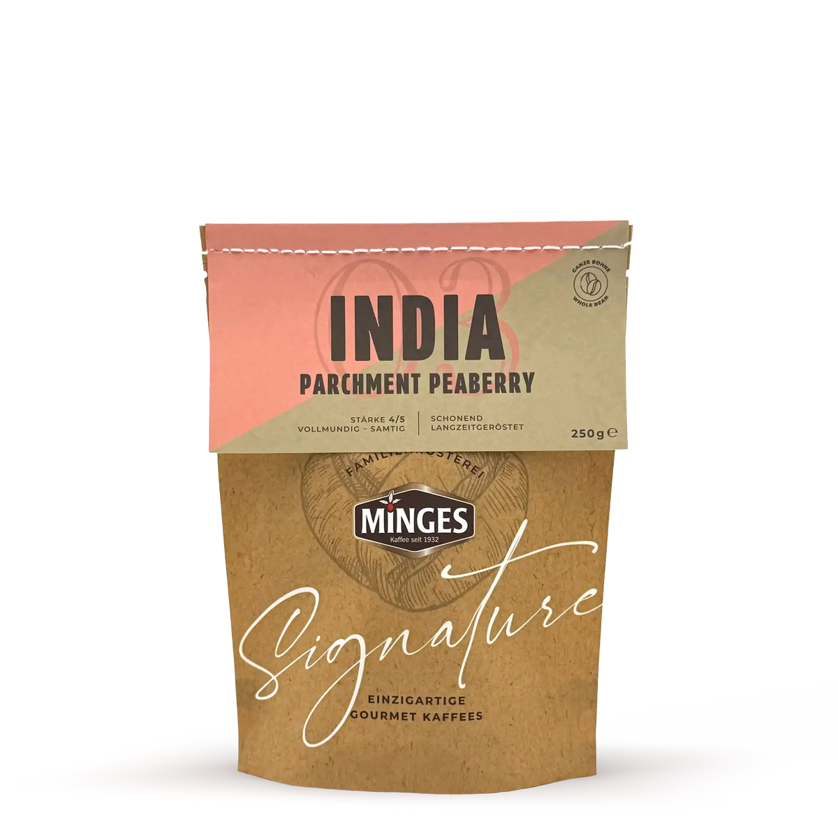 Minges Signature India Parchment Peaberry (whole bean, 250 g) – Minges ...