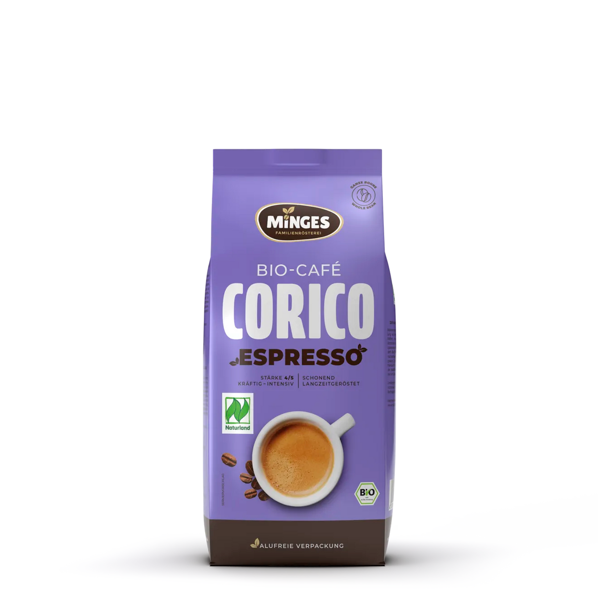 Minges Corico Espresso (Organic Naturland) (whole bean, 500 g) – Minges ...